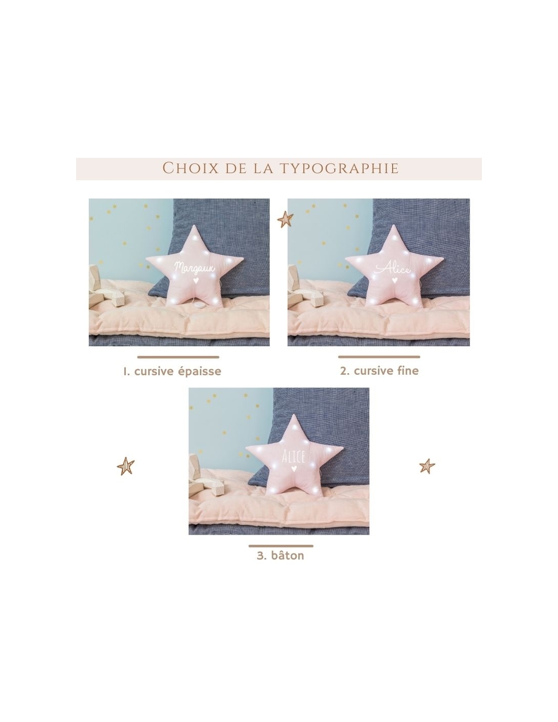 Veilleuse musicale étoile | Veilleuse bébé | Oh-lala Paris
